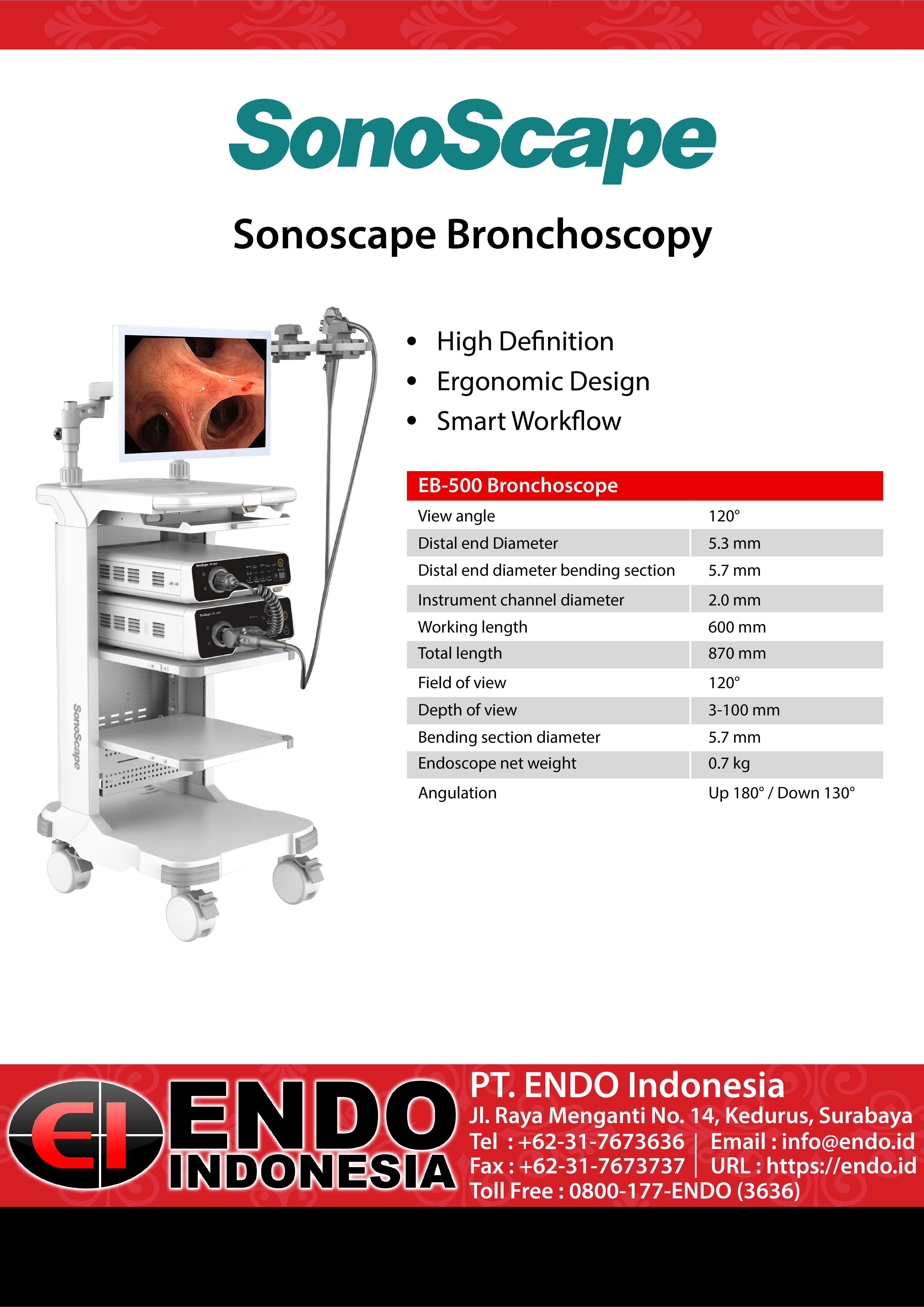 Bronchoscope, EB-500 | PT ENDO Indonesia